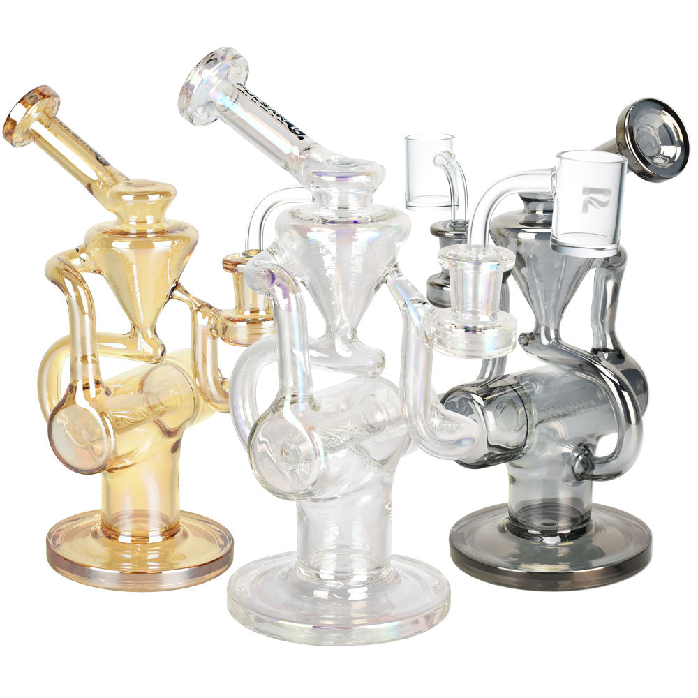 Metallic Inline Recycler Dab Rig – INHALCO