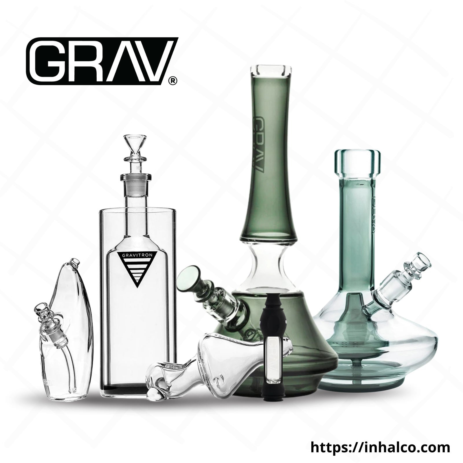 Grav, Grav Bong, Grav Pipes, Grav Bubbler | INHALCO