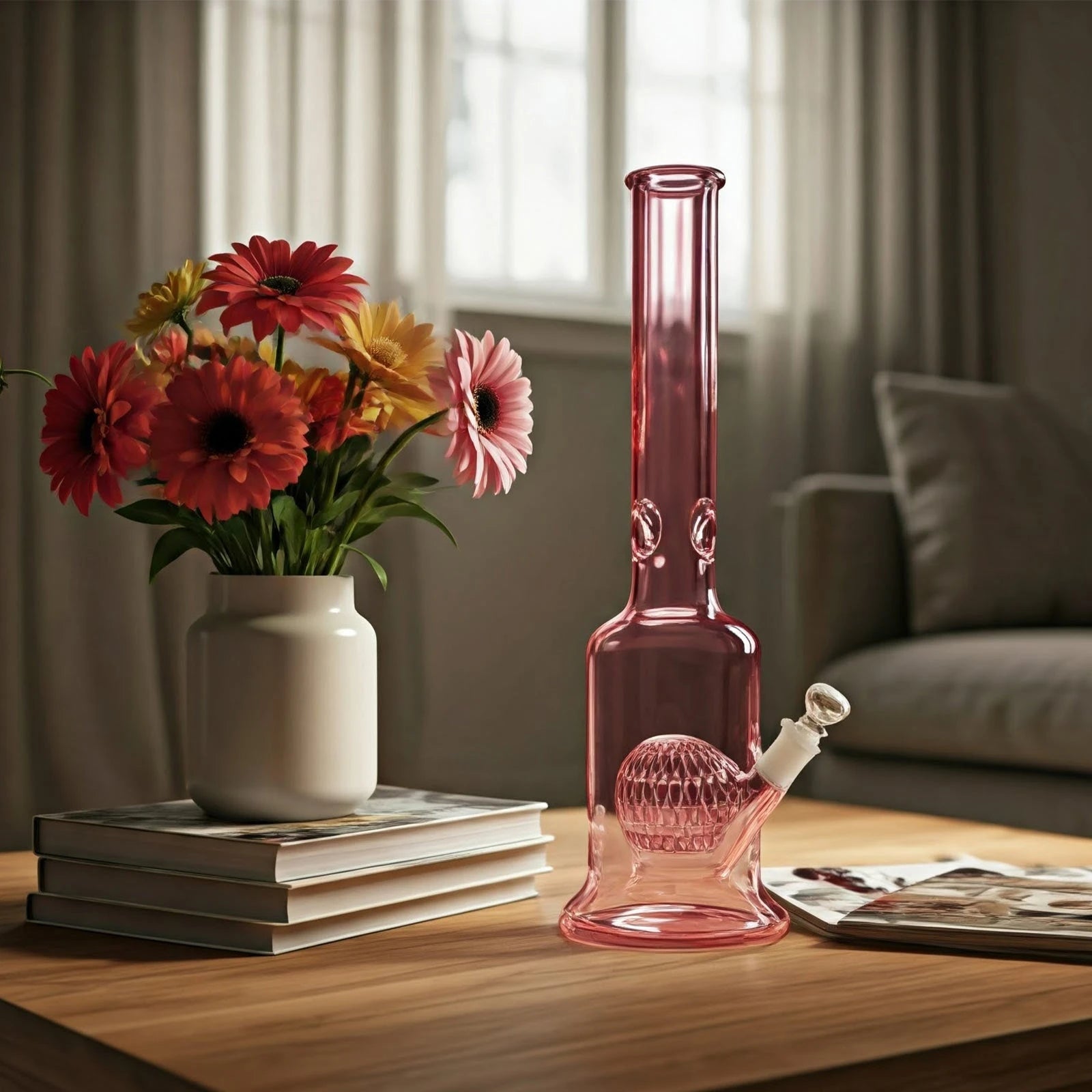 Pink Bong, Pink Glass Bong | INHALCO