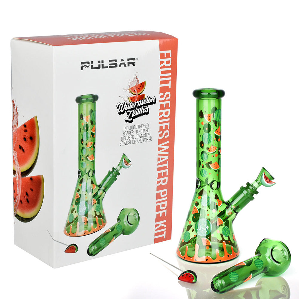 10 inch Watermelon Beaker Bong with Pipe – INHALCO