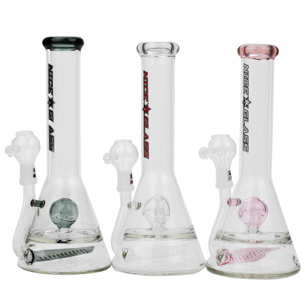 11" Inline to Ball Perc Oiler Bong – INHALCO