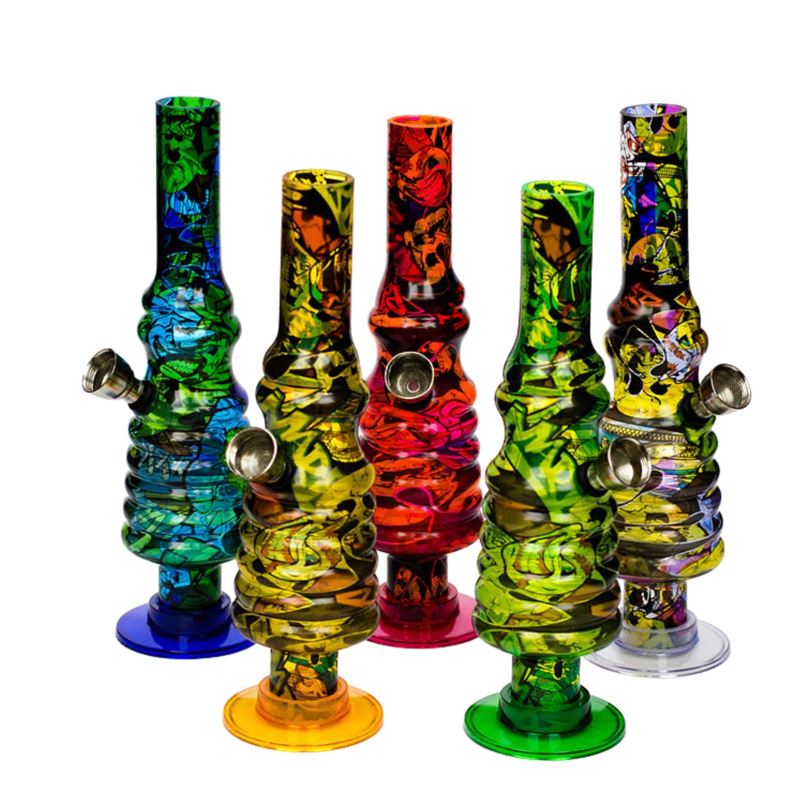 12-Pack Acrylic Water Bongs – INHALCO