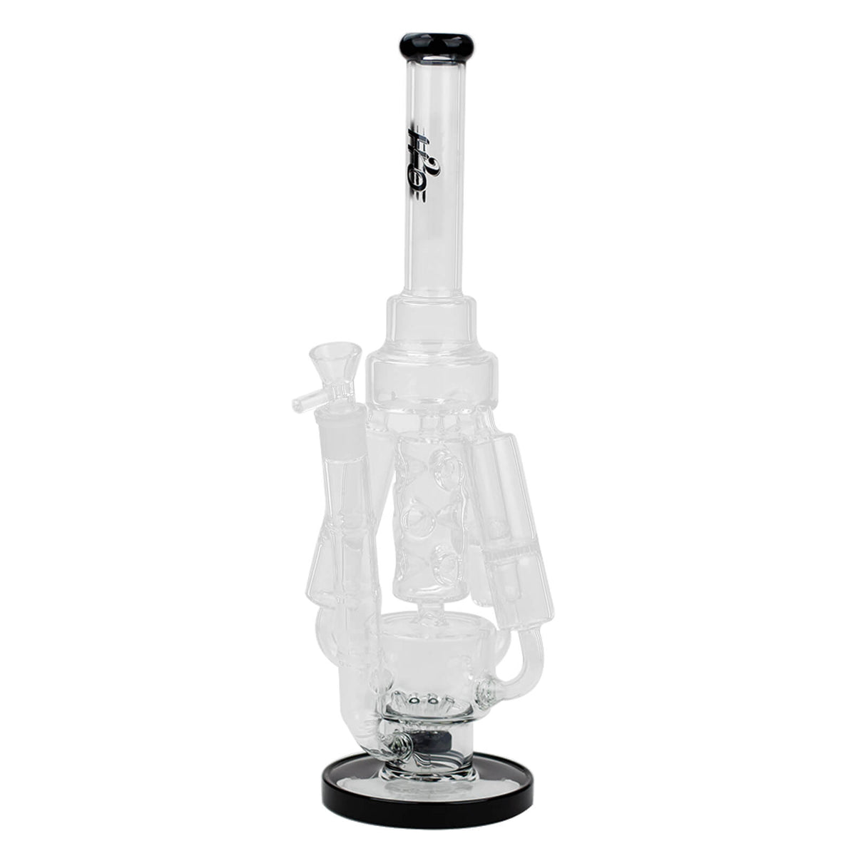 17" H2O Three Honeycomb Silnders Glass Water Recycle Bong – INHALCO
