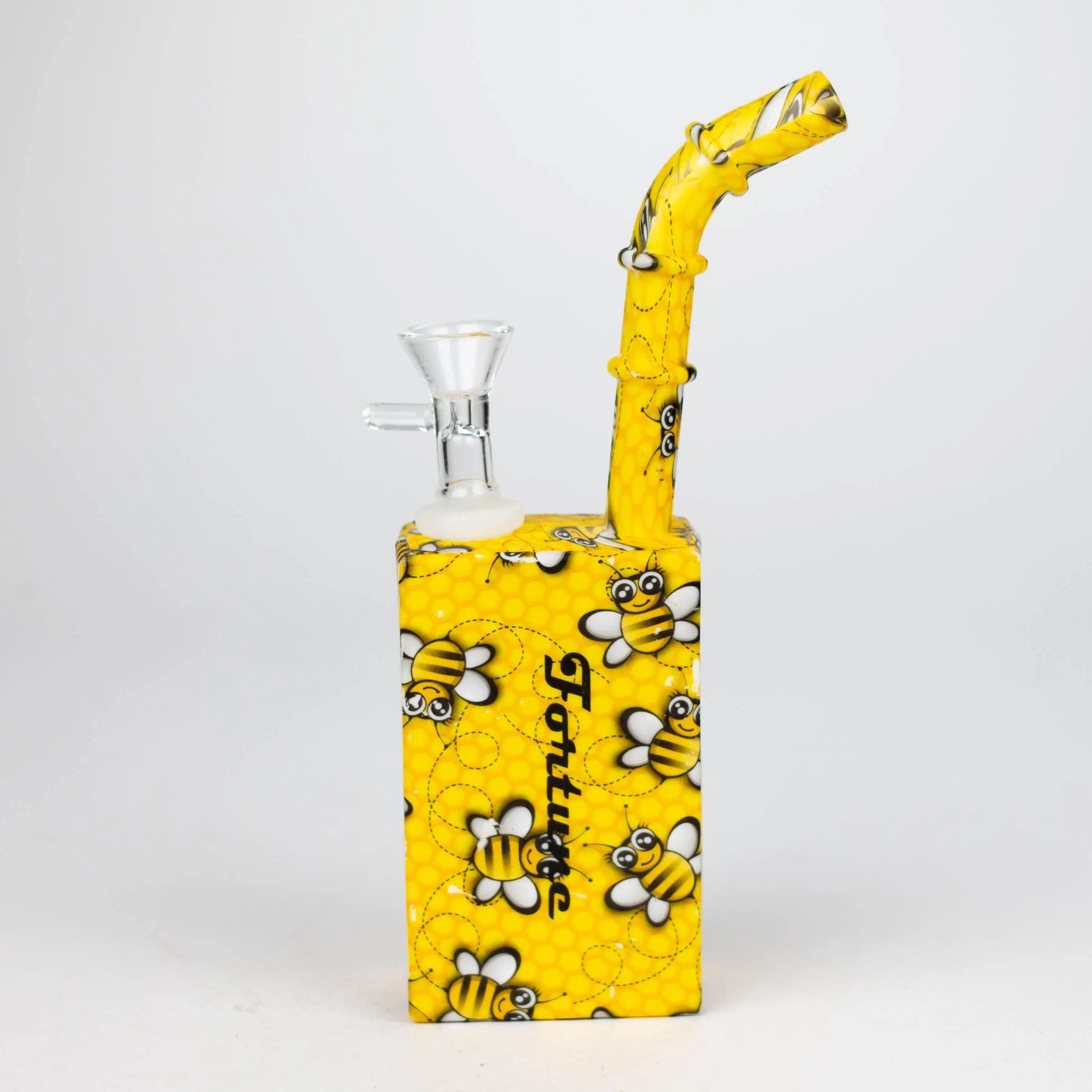 8" Hydrographic Silicone Juice Box Bongs – INHALCO