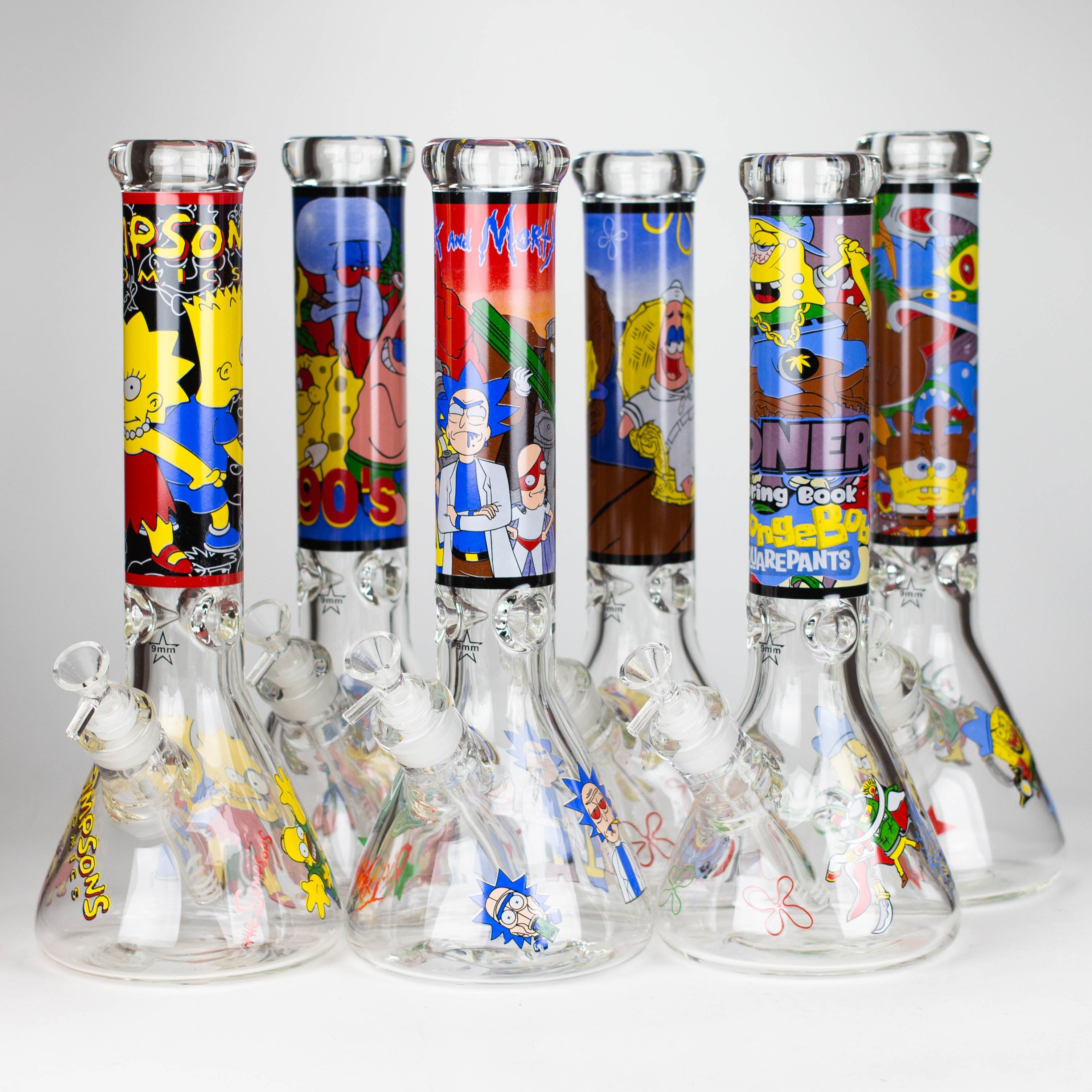 14" Cartoon 9mm Glass Beaker Bong – INHALCO