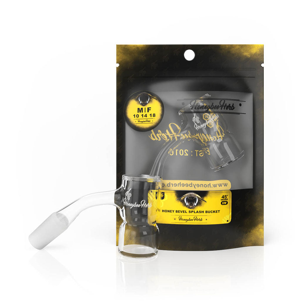 Honey Bevel Splash Bucket Quartz Banger – INHALCO