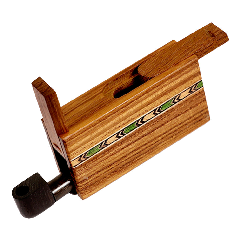 Sneaky Tokes Teakwood Box w/ Ebony One Hit Pipe – INHALCO