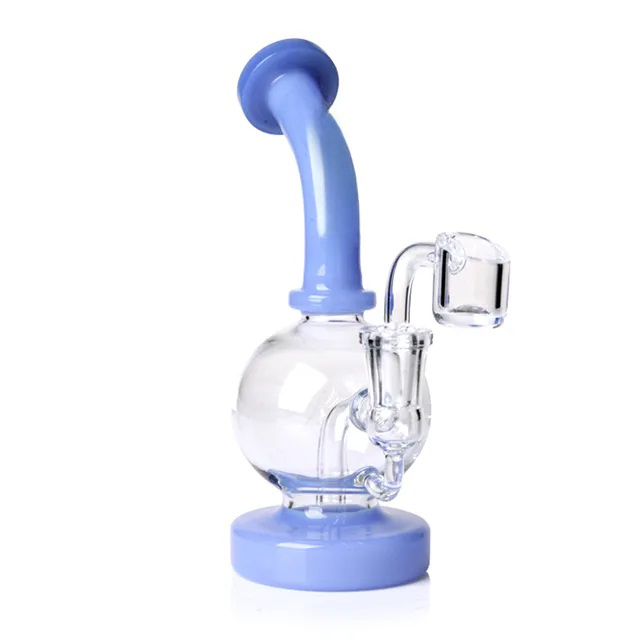 Glass Round Globe Dab Rig w/ Inset Perc – INHALCO