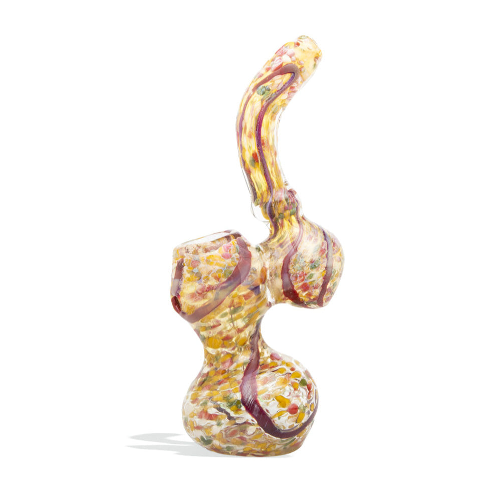 5" Full Art Colored Mini Bubbler – Durable Glass Bubbler for Dry Herb ...
