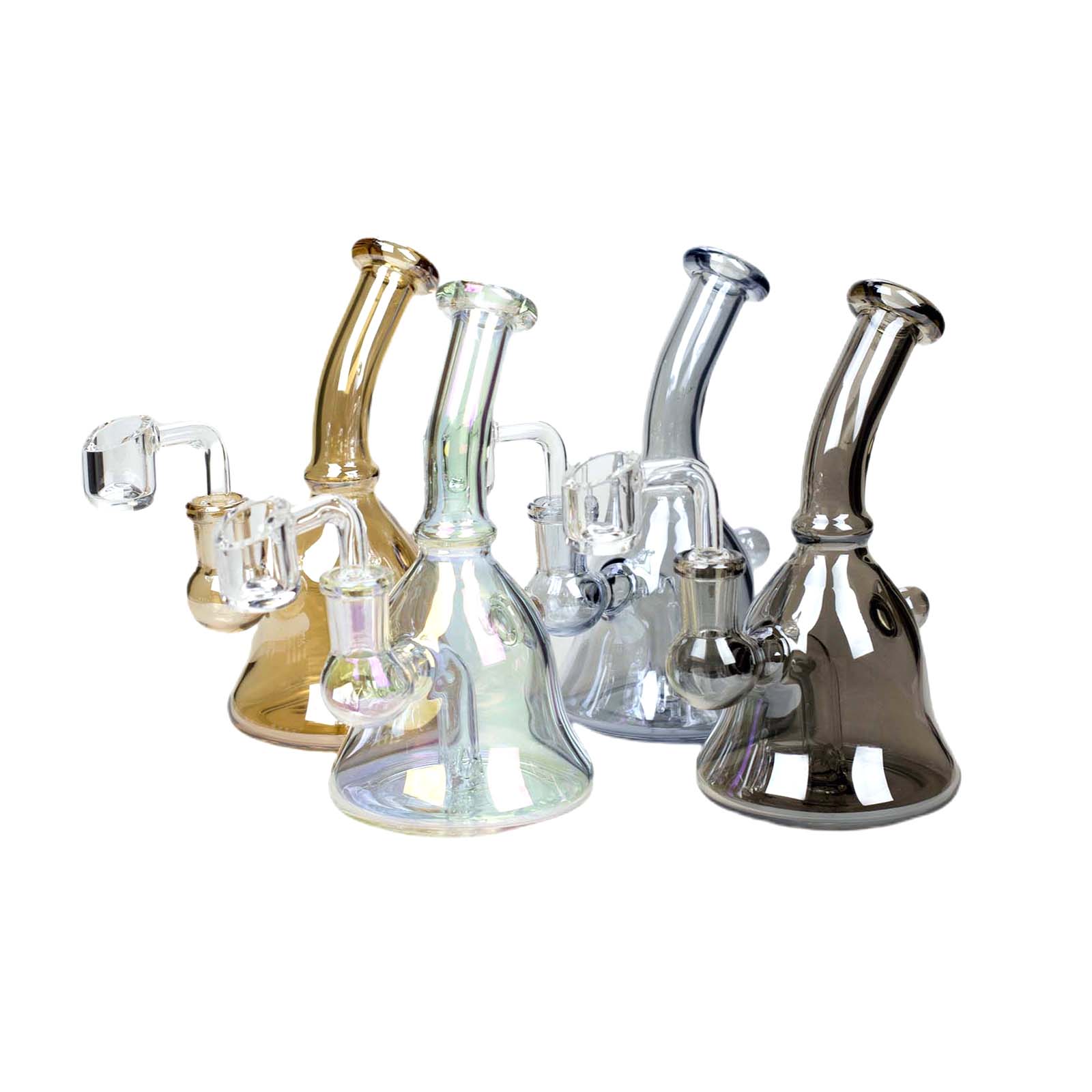 6" Bell Metallic Tinted Bubbler – INHALCO