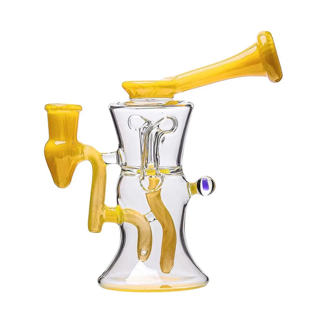6.6 Inch MINI Recycler Dab Rig with Opal – INHALCO