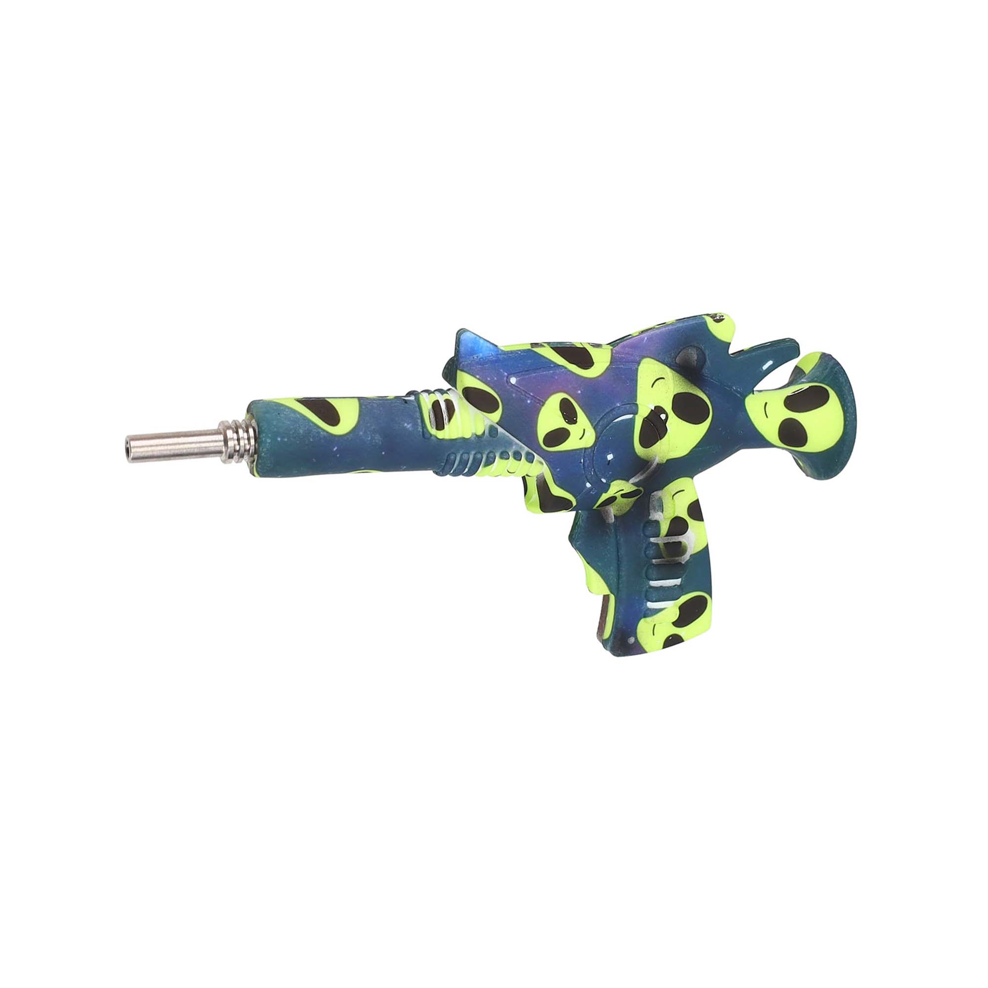 6″ Decal Silicone Martian Ray-Gun Dab Straw – INHALCO