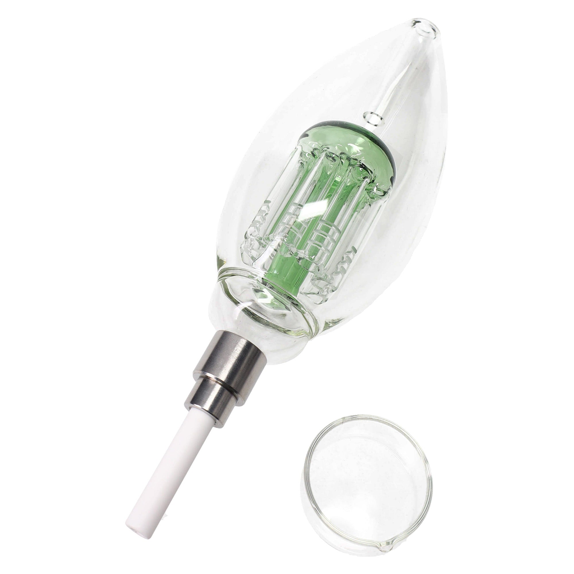 8″ Light Bulb Dab Straw Kit Tree Perc – INHALCO