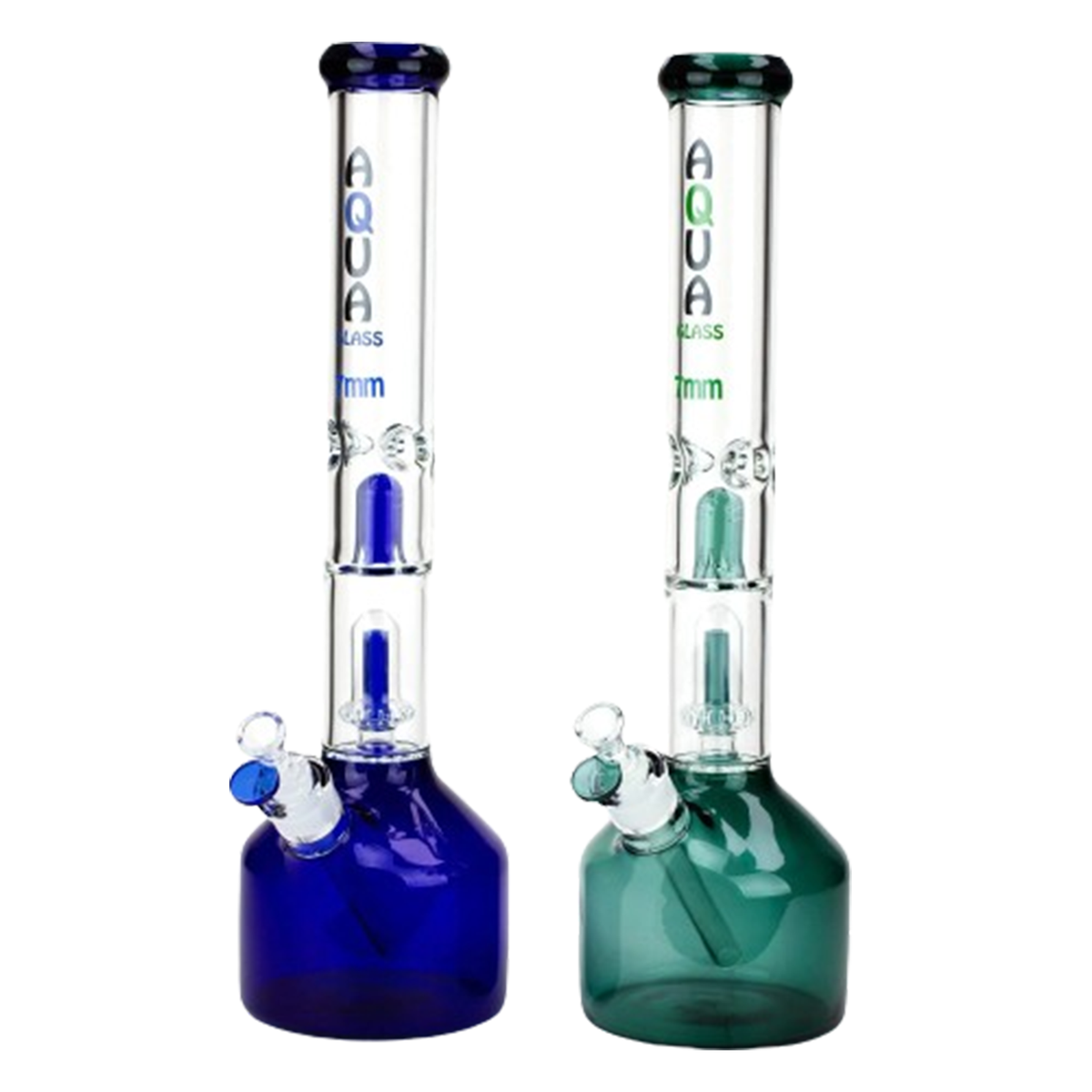 AQUA Glass Bong with Showerhead Percolator – INHALCO