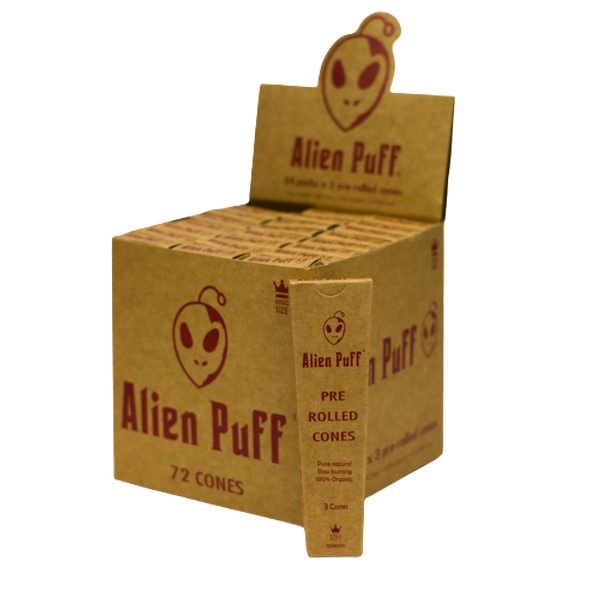 Alien Puff Natural Organic Gum Hemp Paper Cones | INHALCO