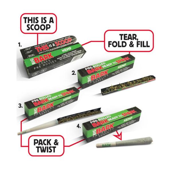 BIGBARK Slow Burning Rice Pre-rolled Cones | INHALCO