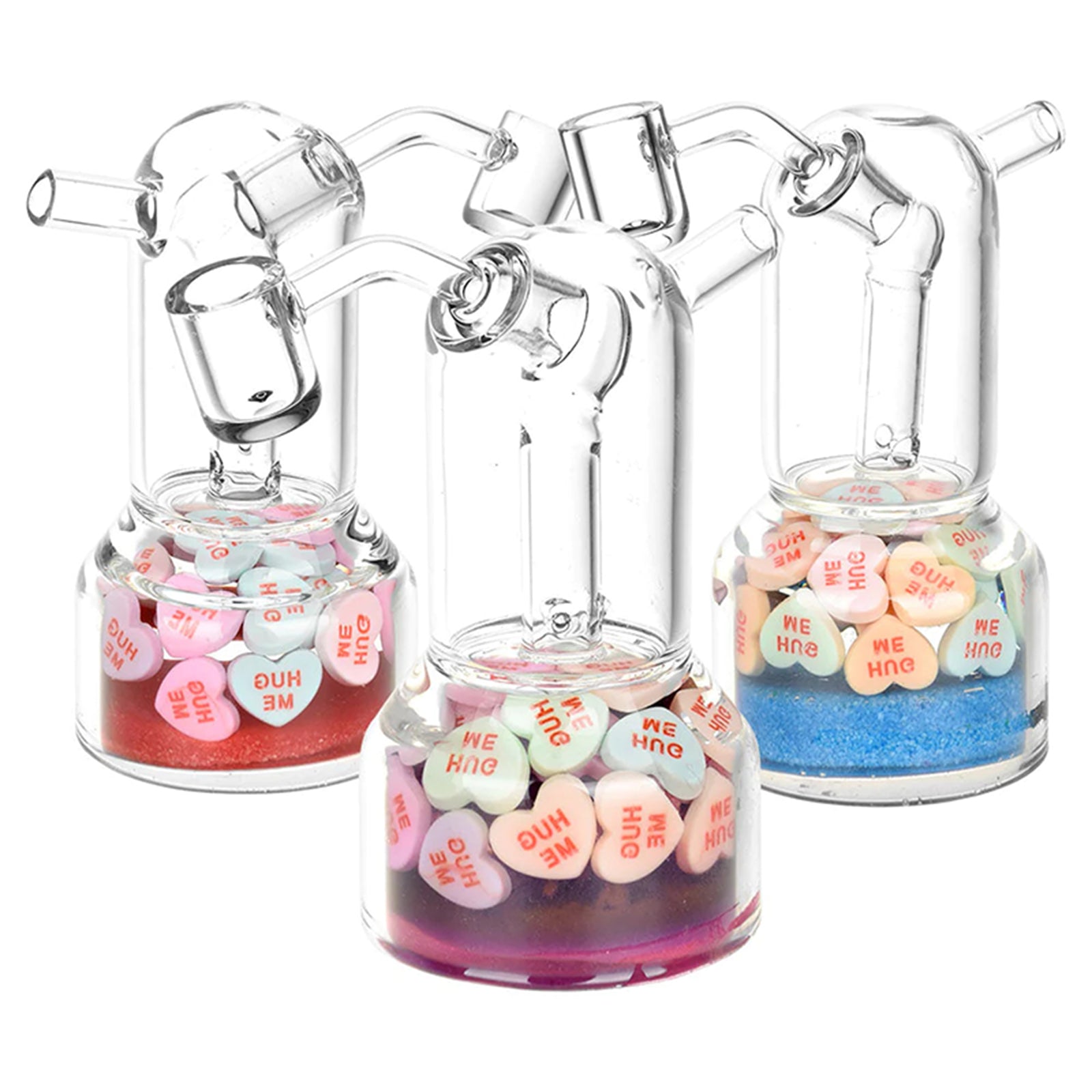 Dome Mini Dab Rig with Candy Heart | INHALCO