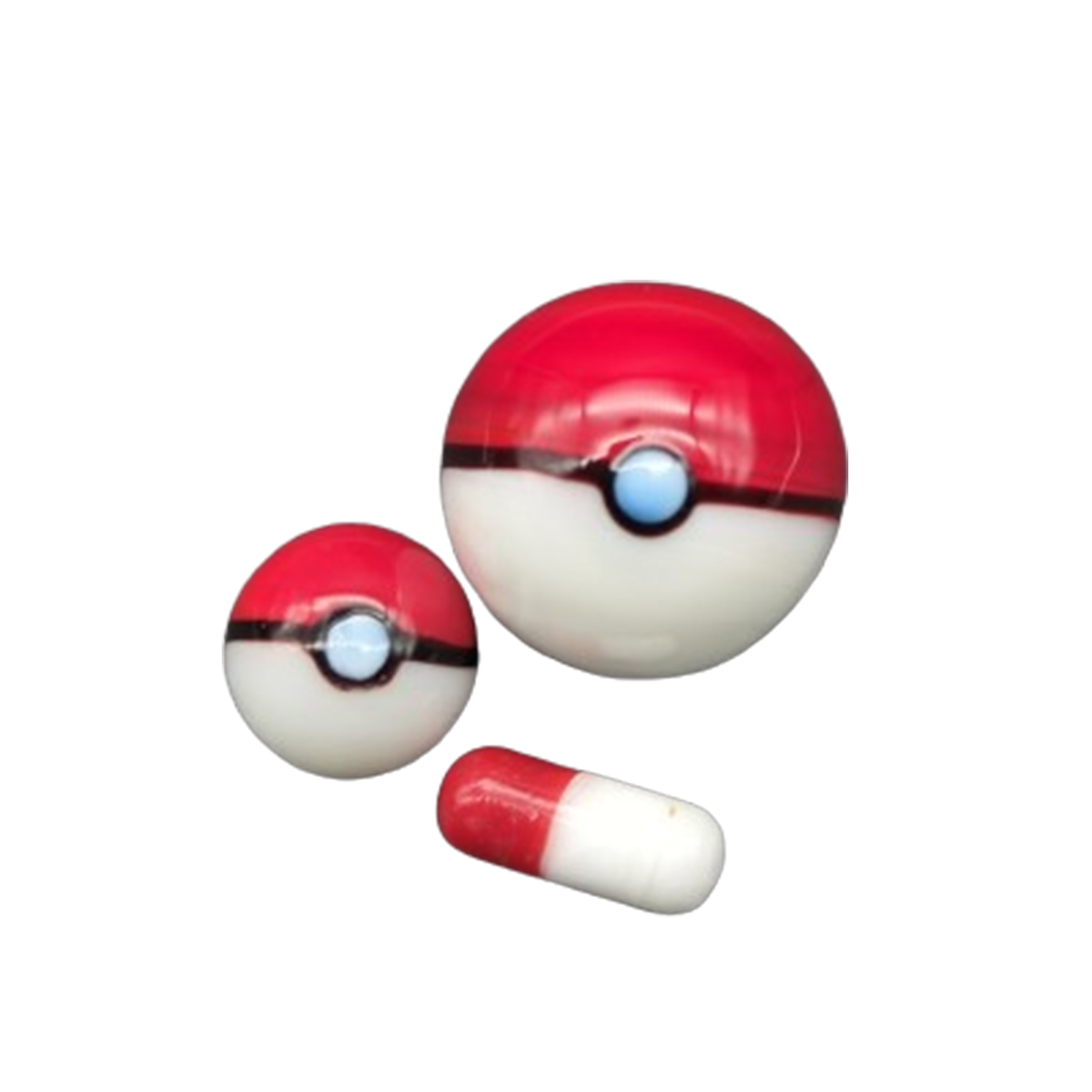 Dual-Colored Poké Ball Marble Set | INHALCO