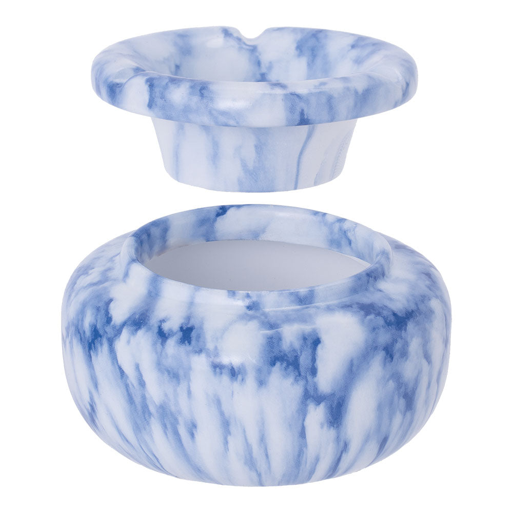 Fujima Moroccan Marble Blue Ashtray – INHALCO