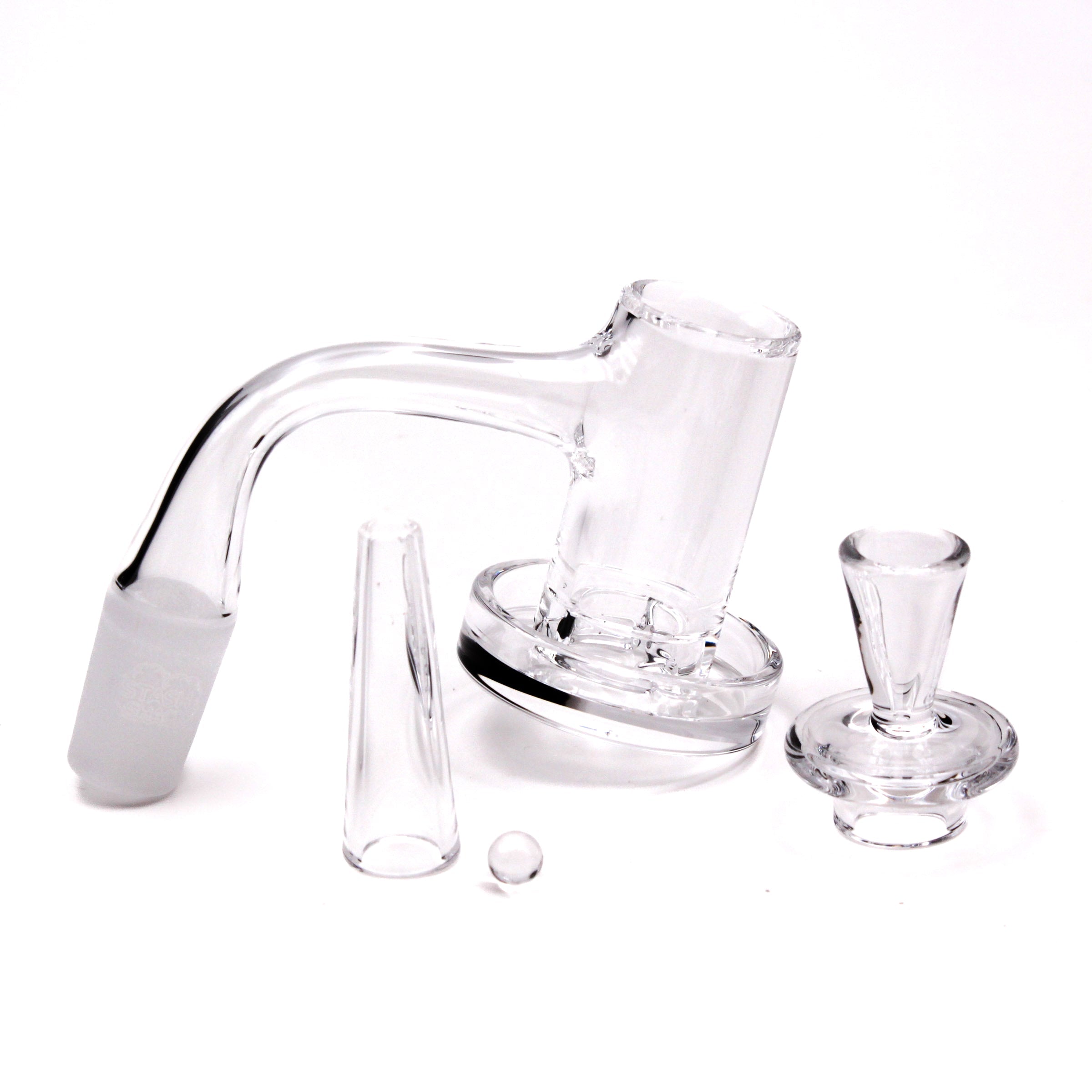 Full Weld Charmer Quartz Banger Set with Quartz Cap & Quartz Cone – INHALCO