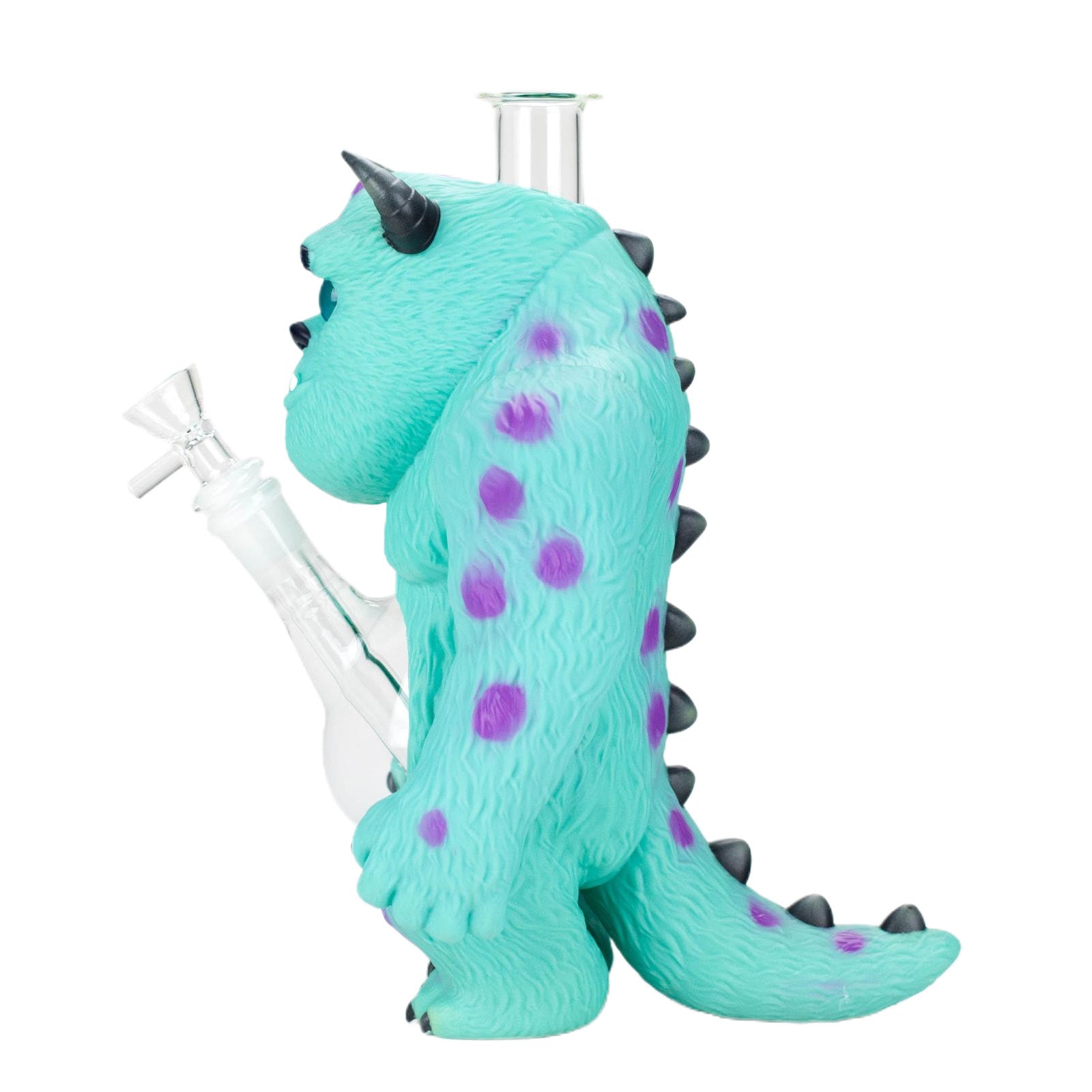 10.5" Fuzzy Blue Monster Bong – INHALCO