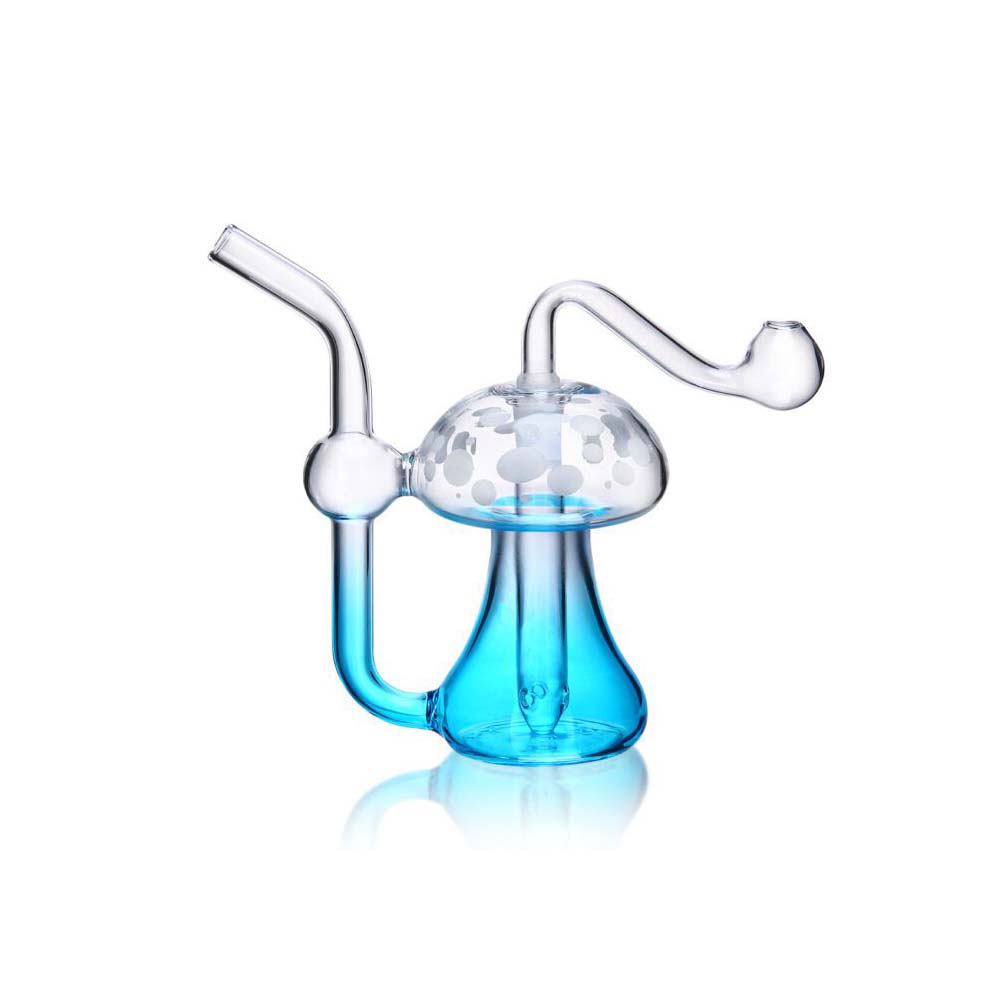 Glass 5 inch Mushroom Oil Rig – INHALCO