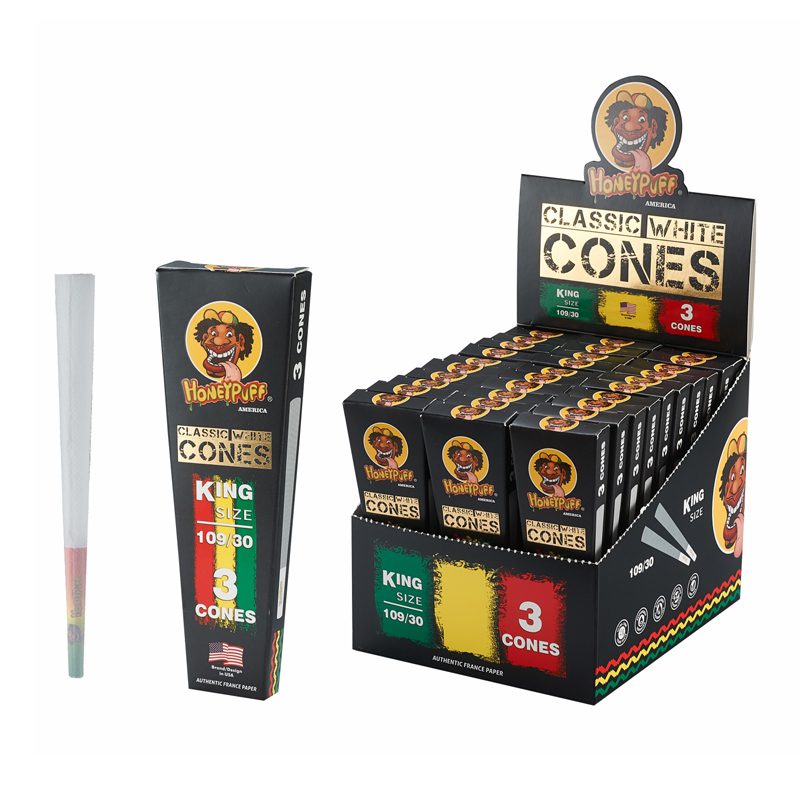 HoneyPuff Pre-Rolled Single White Cones – INHALCO