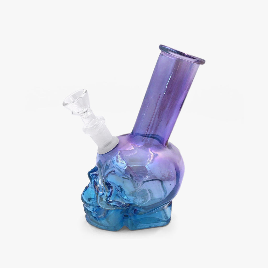 Iridescent Skull Mini Bong – INHALCO