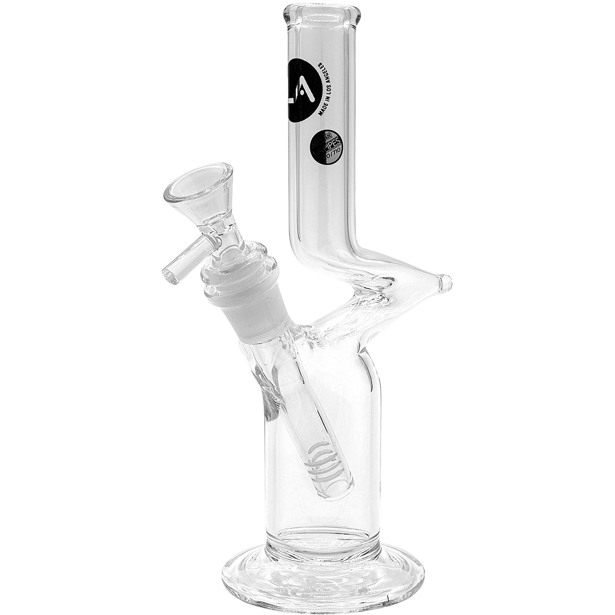 LA Pipes Zig-Zag and Straight Hybrid Bong – INHALCO