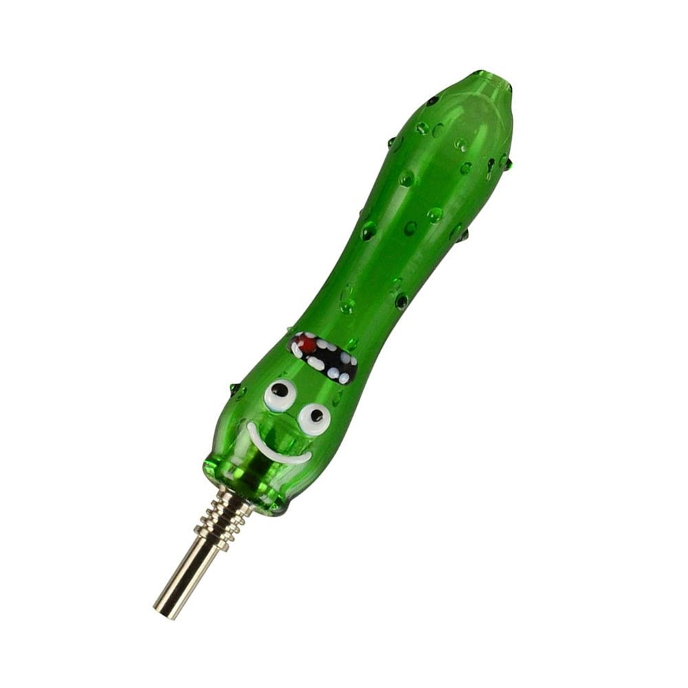 5.5" Pickle Glass Dab Straw | INHALCO