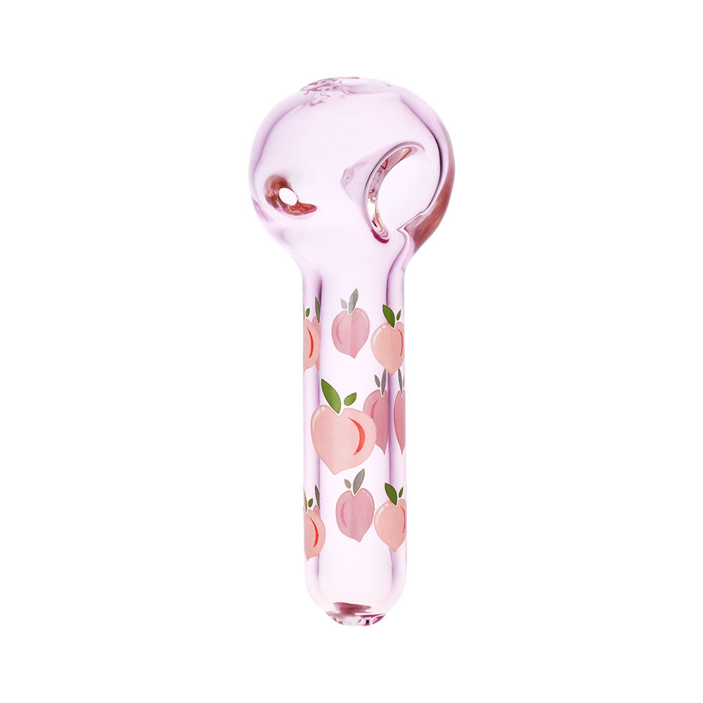 Pink Glowing Peaches Bong with Pipe | Pink Bong – INHALCO