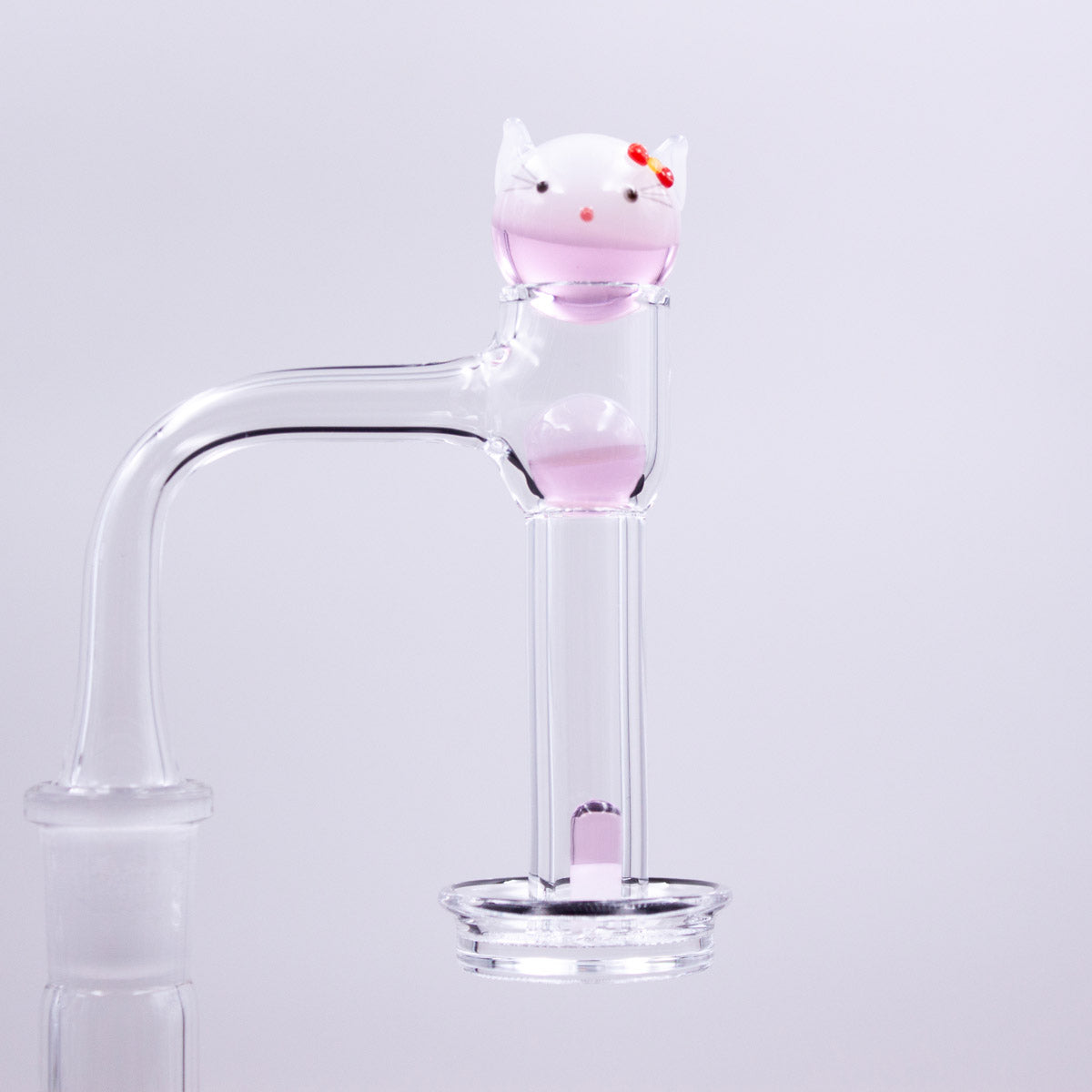 Pinky Kitty Glass Slurper Set – INHALCO