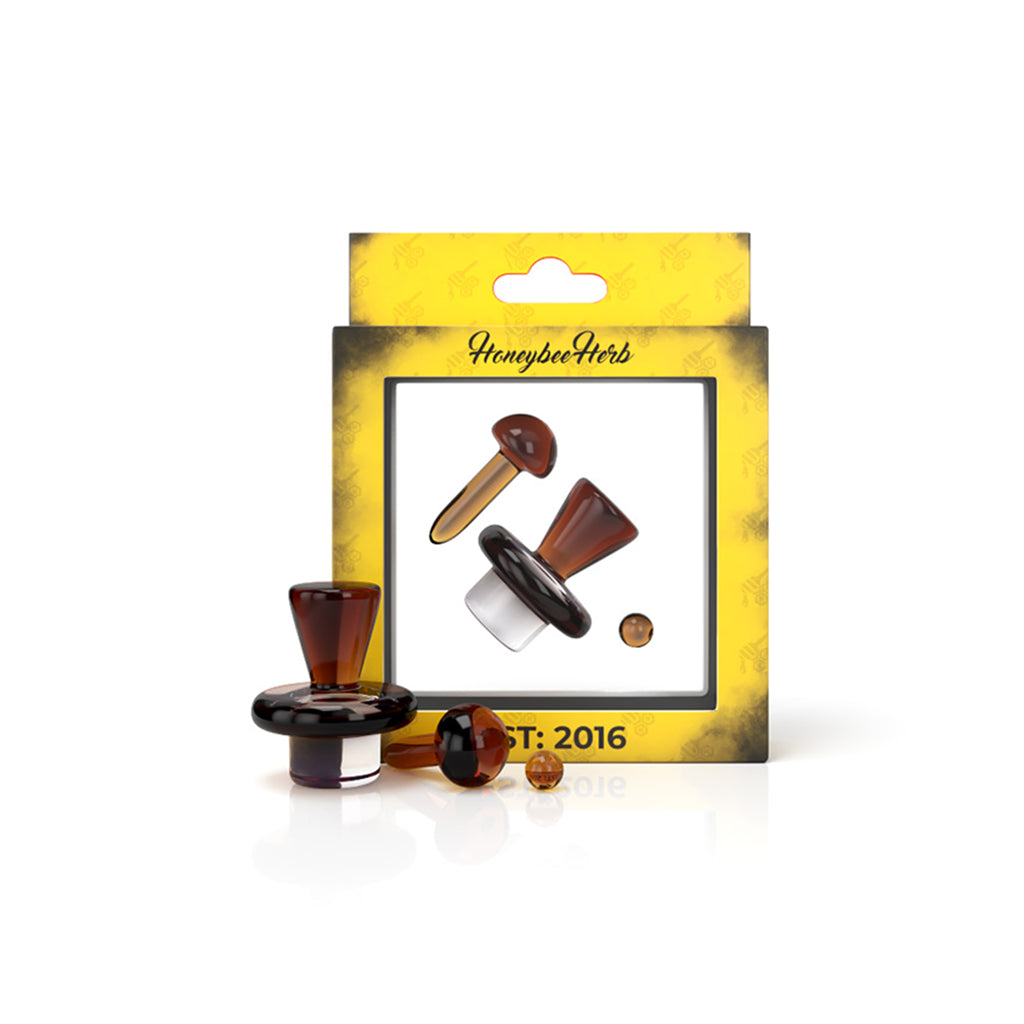 Pristine Terp Slurper Glass Carb Cap Set – 3-Piece Dab Accessory – INHALCO