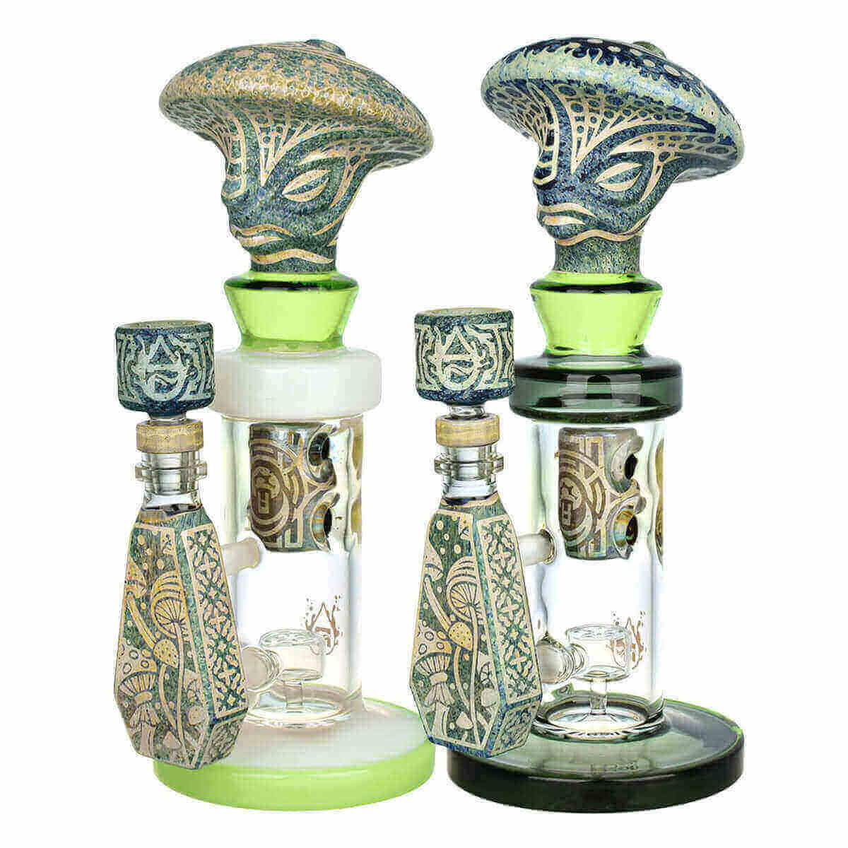 Pulsar Hieroglyphs Mushroom Wizard Water Pipe 10.5" – INHALCO