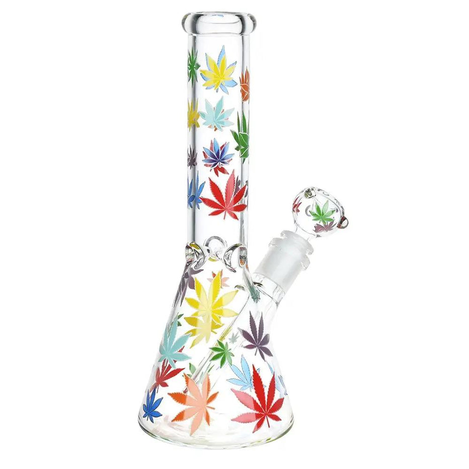 Rainbow Pride Leaf Beaker Bong – INHALCO