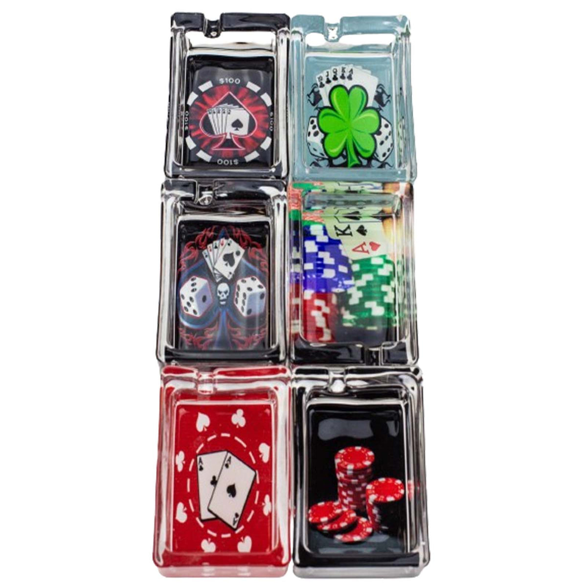 Rectangle Glass Ashtray Box of 6 – INHALCO