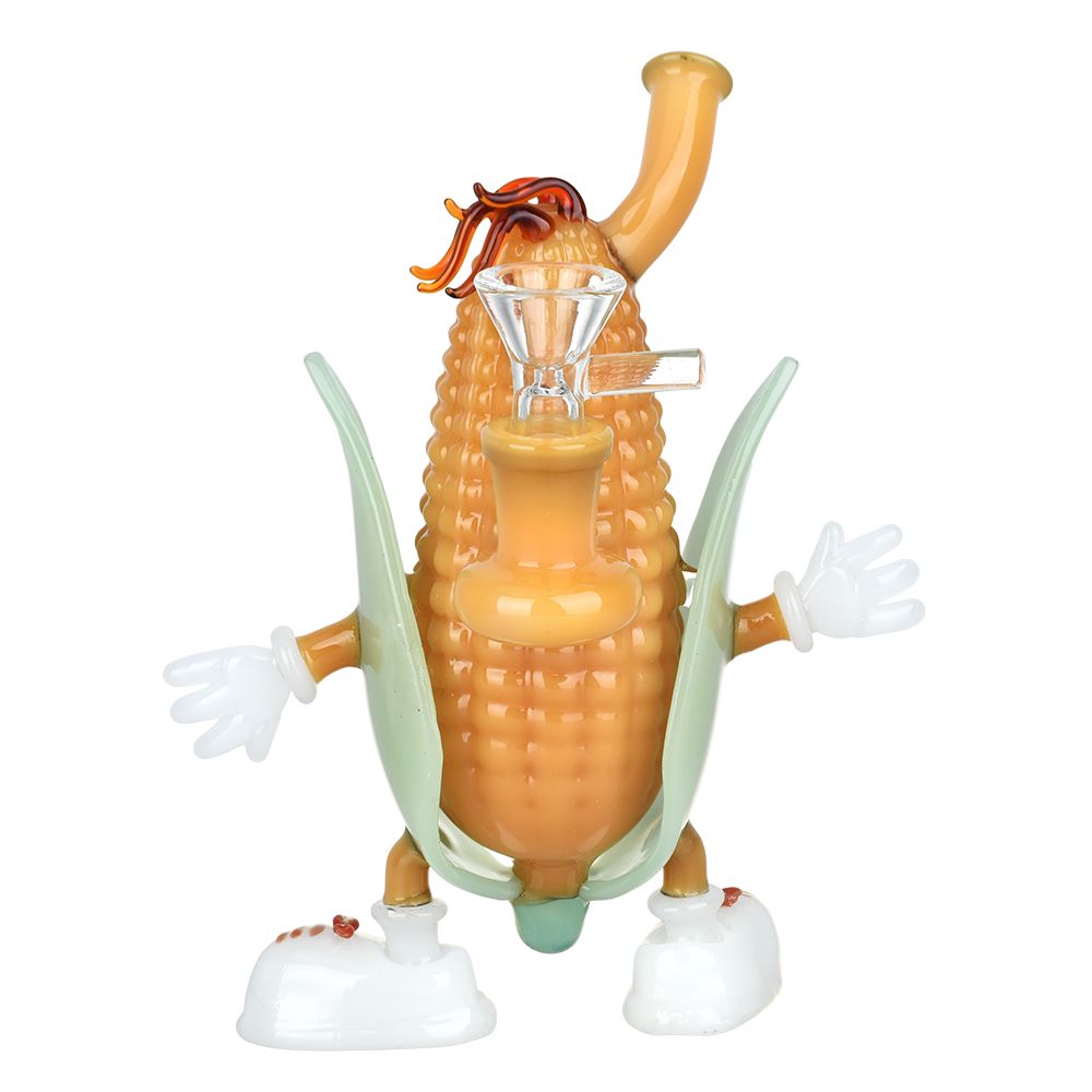 Red Headed Corn Child Bong 7" – Fun Glass Pipe – INHALCO
