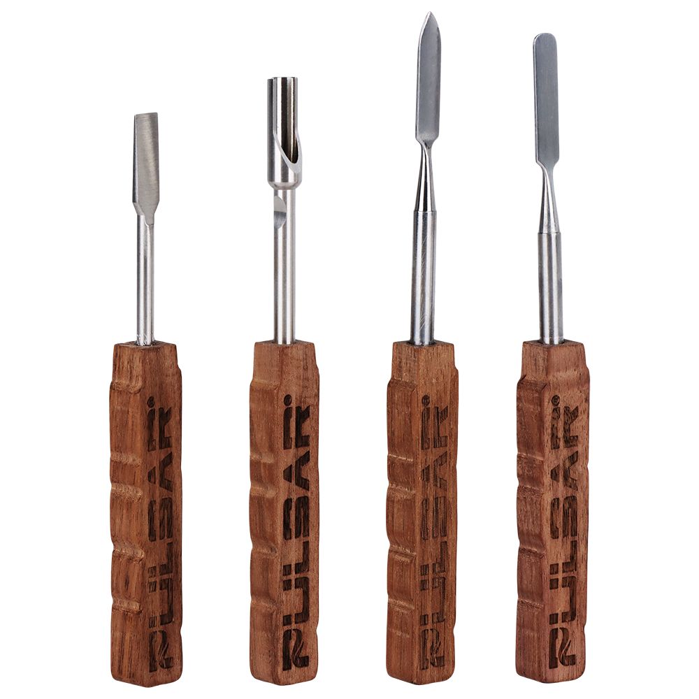 4CT BUNDLE - Pulsar Wooden Dab Tool w/ Stainless Steel Tip – INHALCO