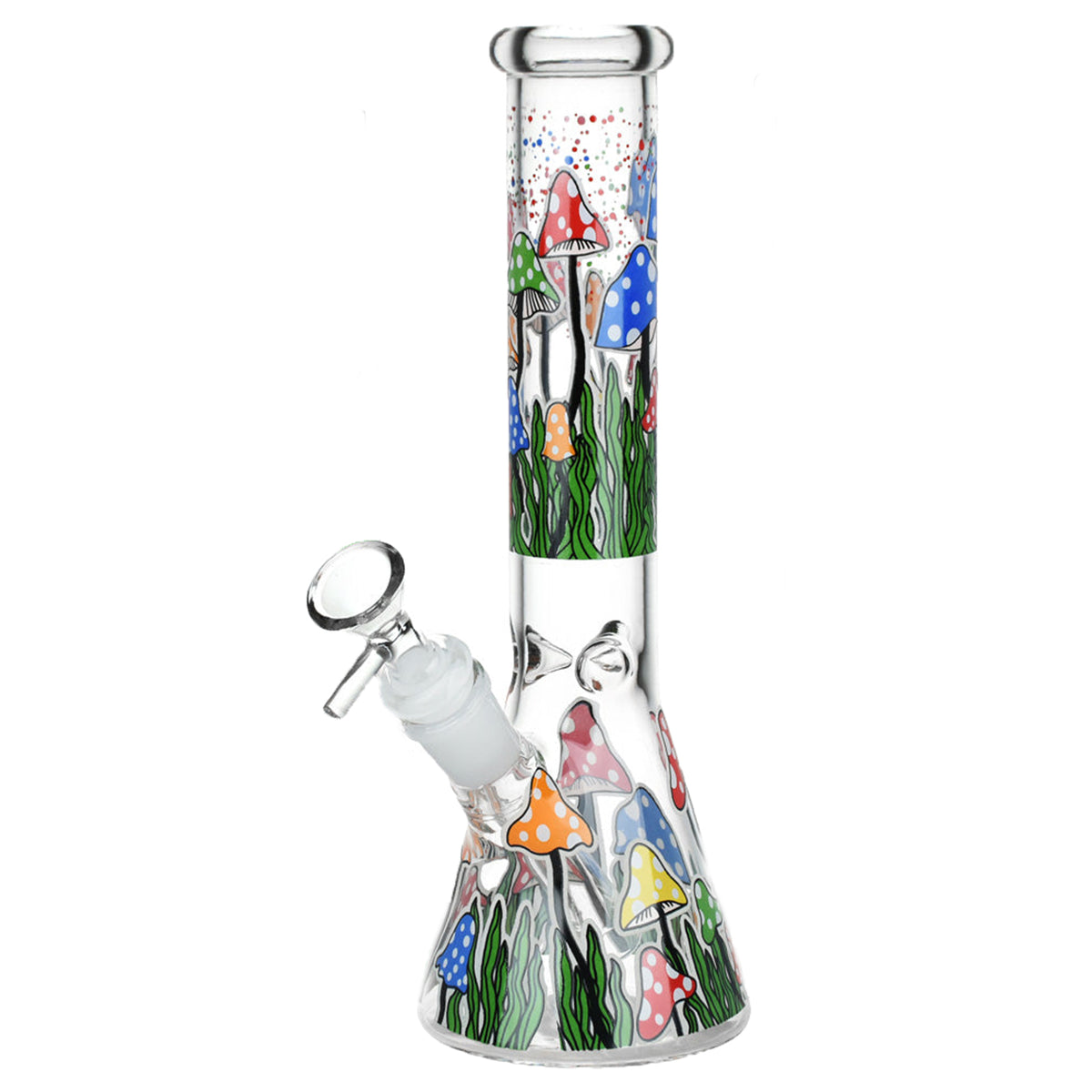 Shrooms Are Watching Glow Glass Beaker Water Bong – INHALCO