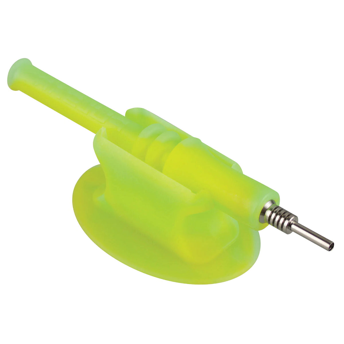 Silicone Dab Straw Vaporizer with Stand & Titanium Nail – INHALCO