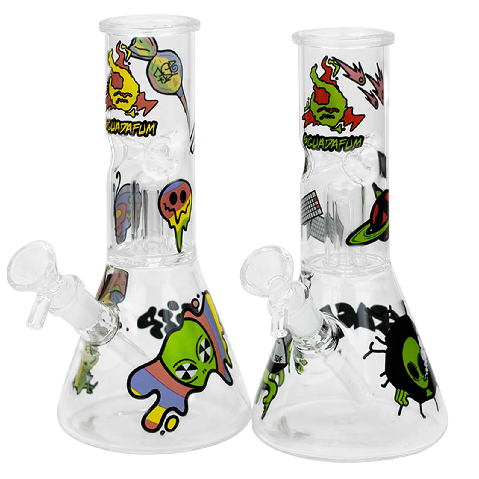 Squadafum Stickers Glass Ice Bong Percolator Bong – INHALCO