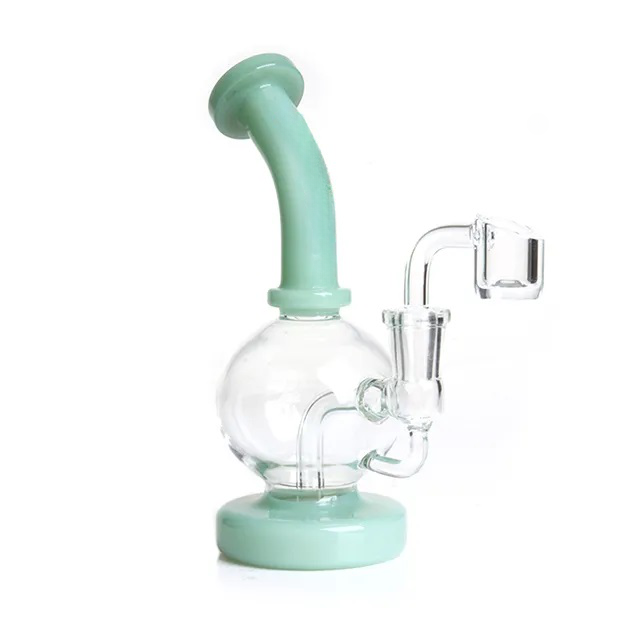 Glass Round Globe Dab Rig w/ Inset Perc – INHALCO