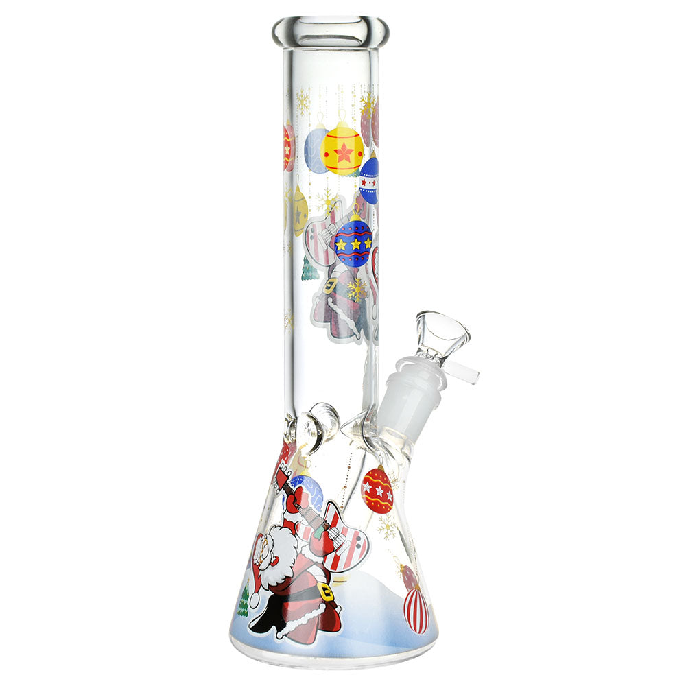 Christmas Themed Glass Beaker Bong – INHALCO
