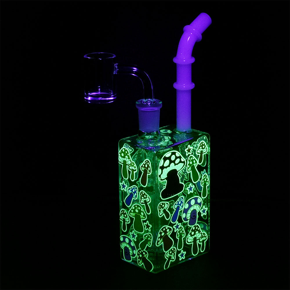 Glow Mushroom Juice Box Dab Rig – INHALCO