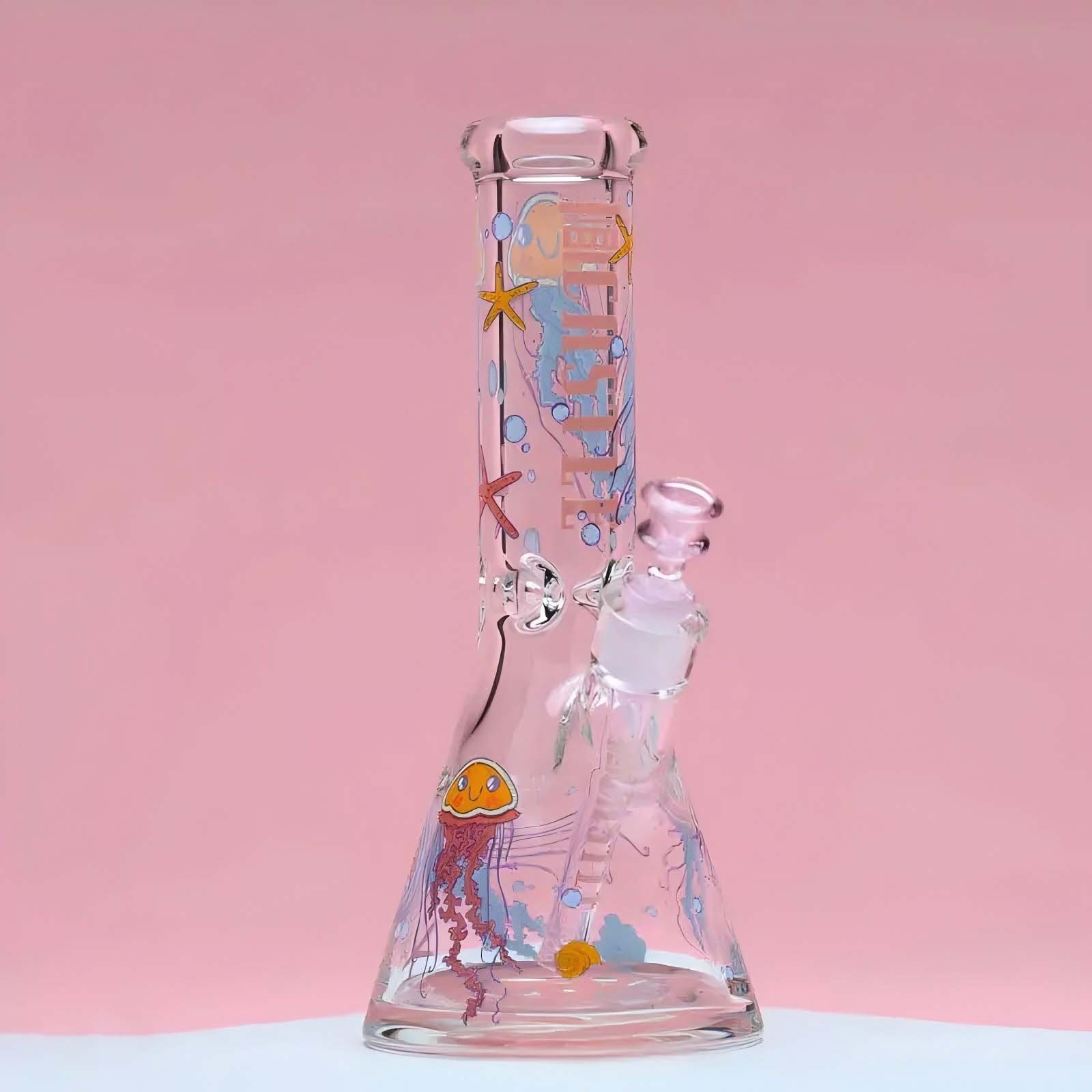Castle Glassworks 12" Jelly Fish Beaker Bong – INHALCO