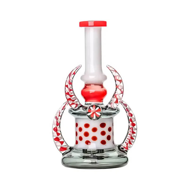 Heady Glass Dab Rig With Horns | INHALCO