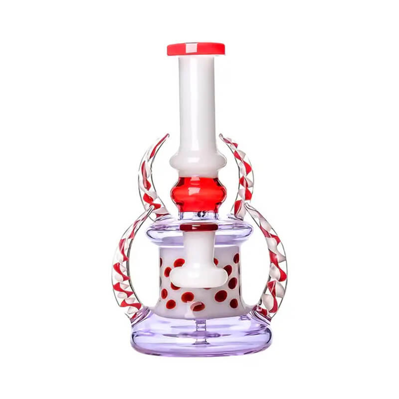 Heady Glass Dab Rig With Horns | INHALCO
