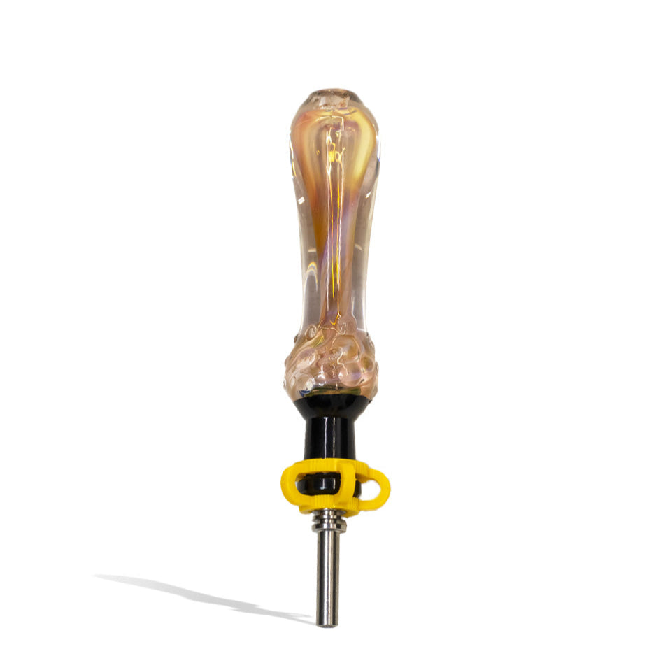 Gold Fumed Nectar Collector with 10mm Stainless Steel Tip – INHALCO