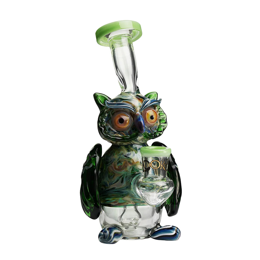 Lookah Glass 9" Mini Nerdy Owl Water Pipe – INHALCO