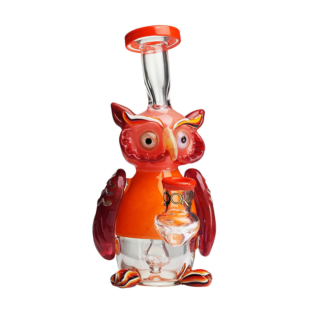Lookah Glass 9" Mini Nerdy Owl Water Pipe – INHALCO